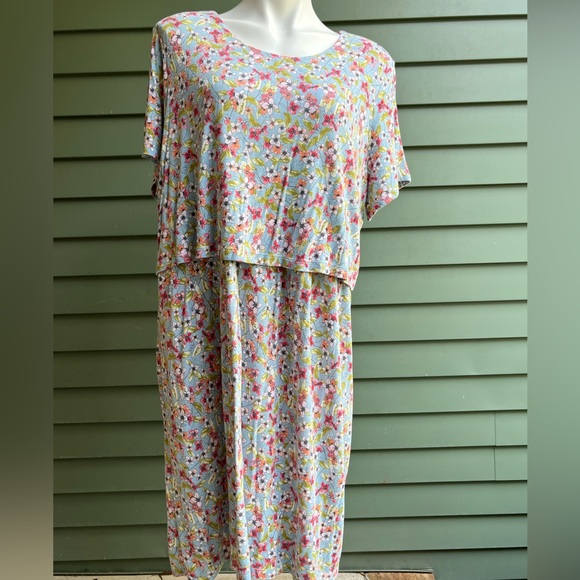 J. Jill | Dresses | Jjill Pastel Flowered Dress | Poshmark